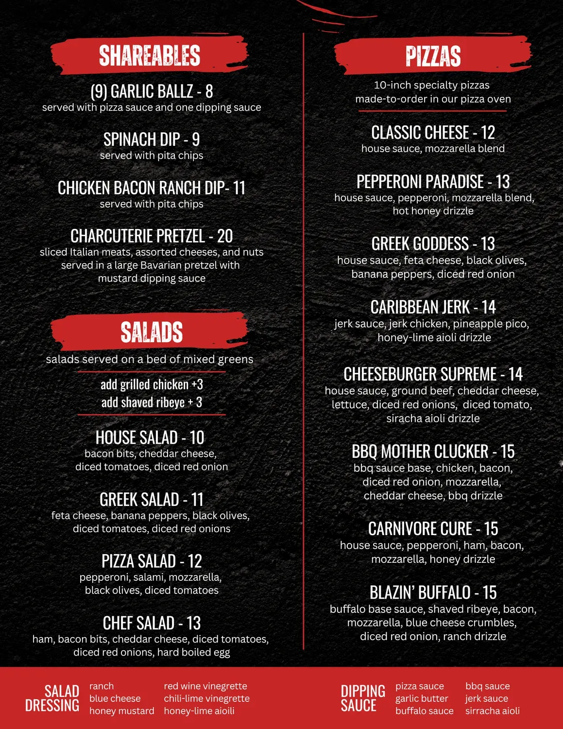 1786 Menu - Updated October 2025
