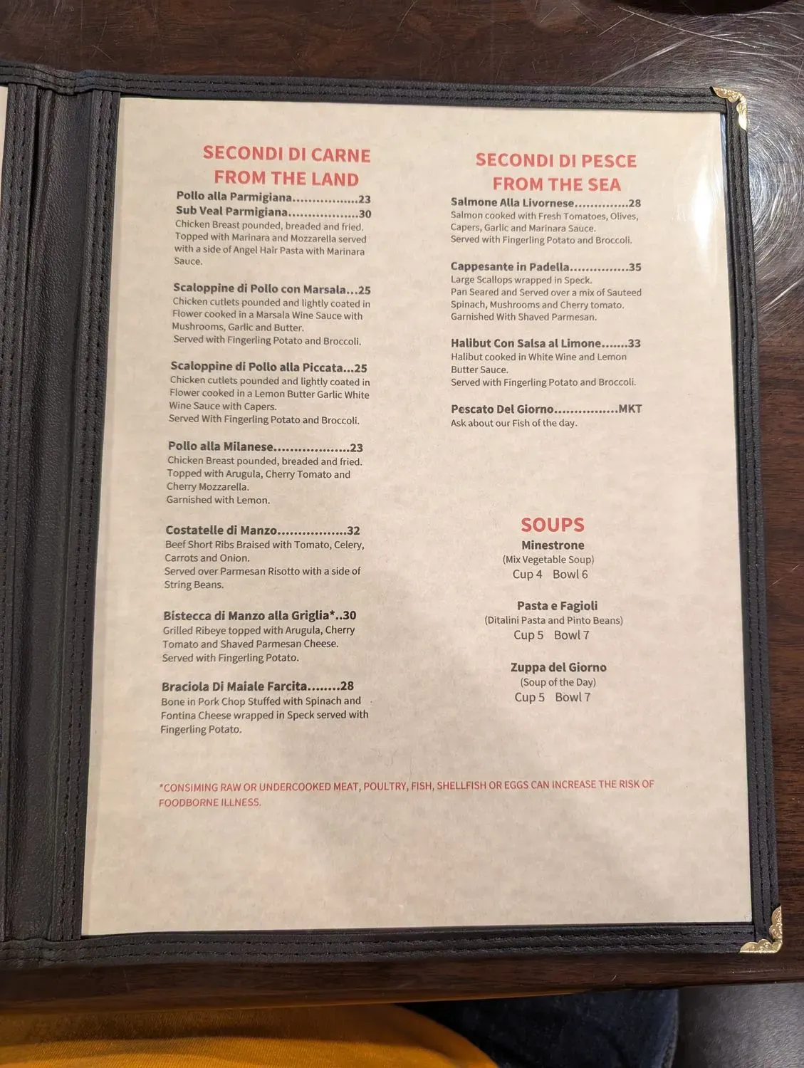 Bella Rimini Italian Restaurant Menu - Updated November 2025