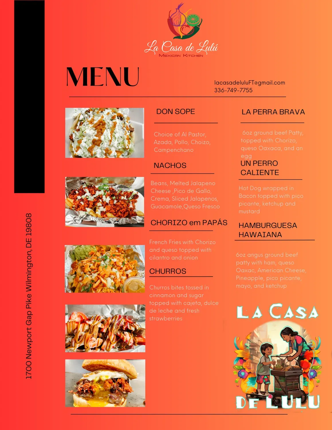 La Casa de Lulu Menu - Updated November 2025