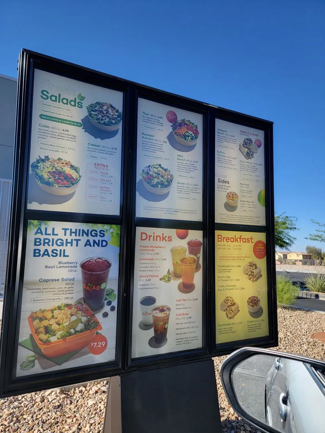 Salad and Go Menu - Updated October 2025