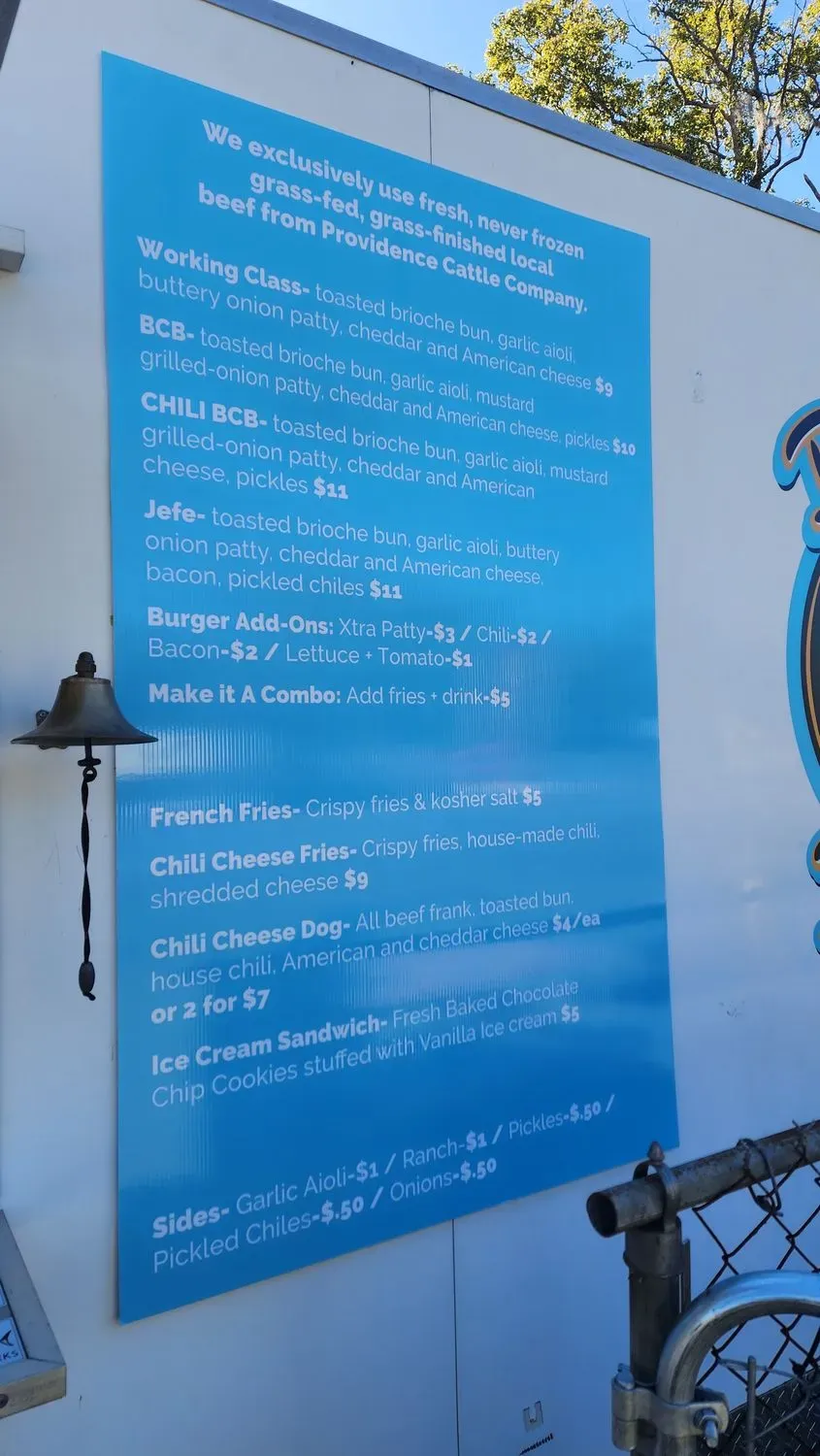 Blue Collar Burger Menu - Updated November 2025