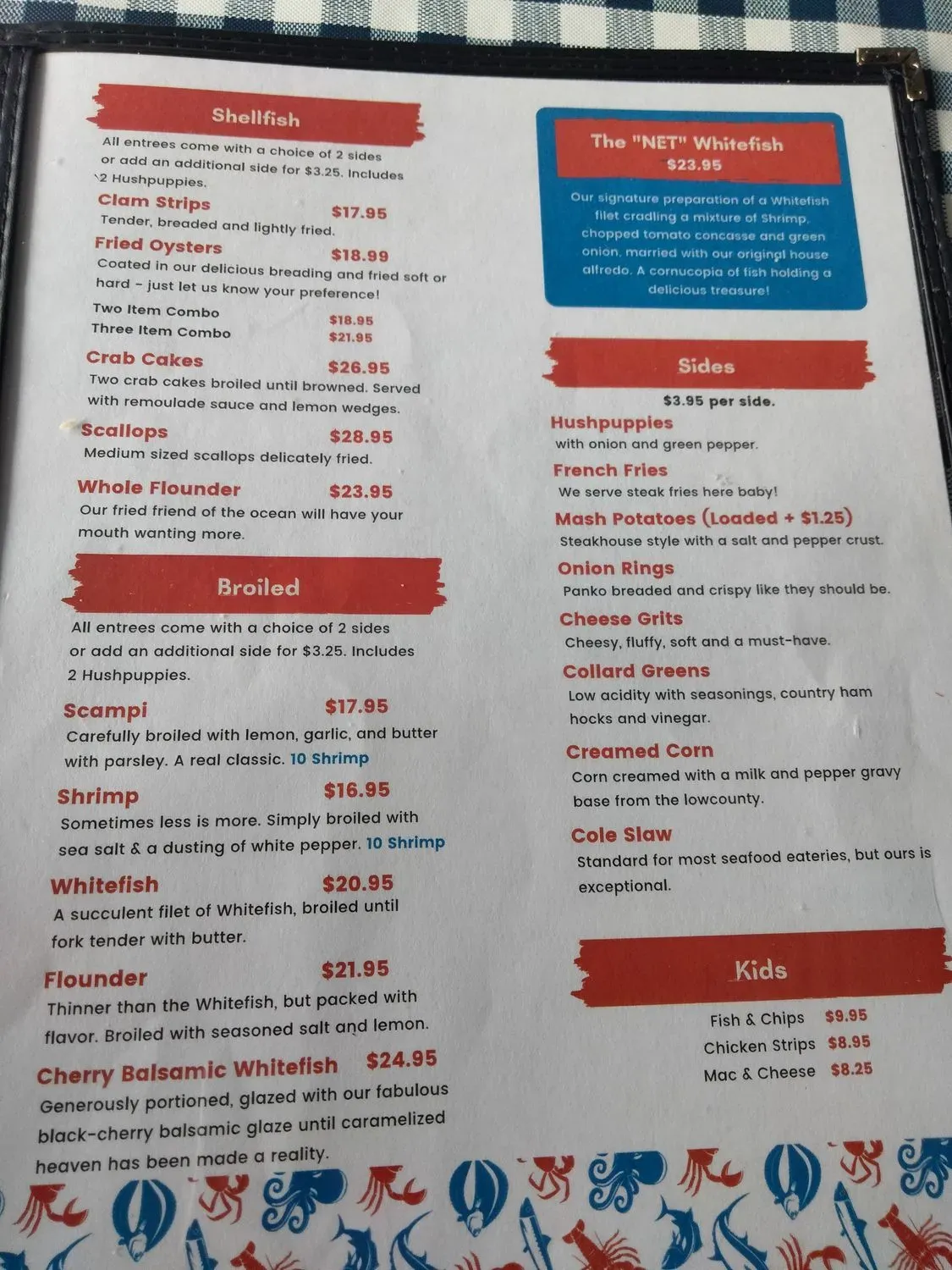 Surf & Turf Cafe Menu - Updated November 2025