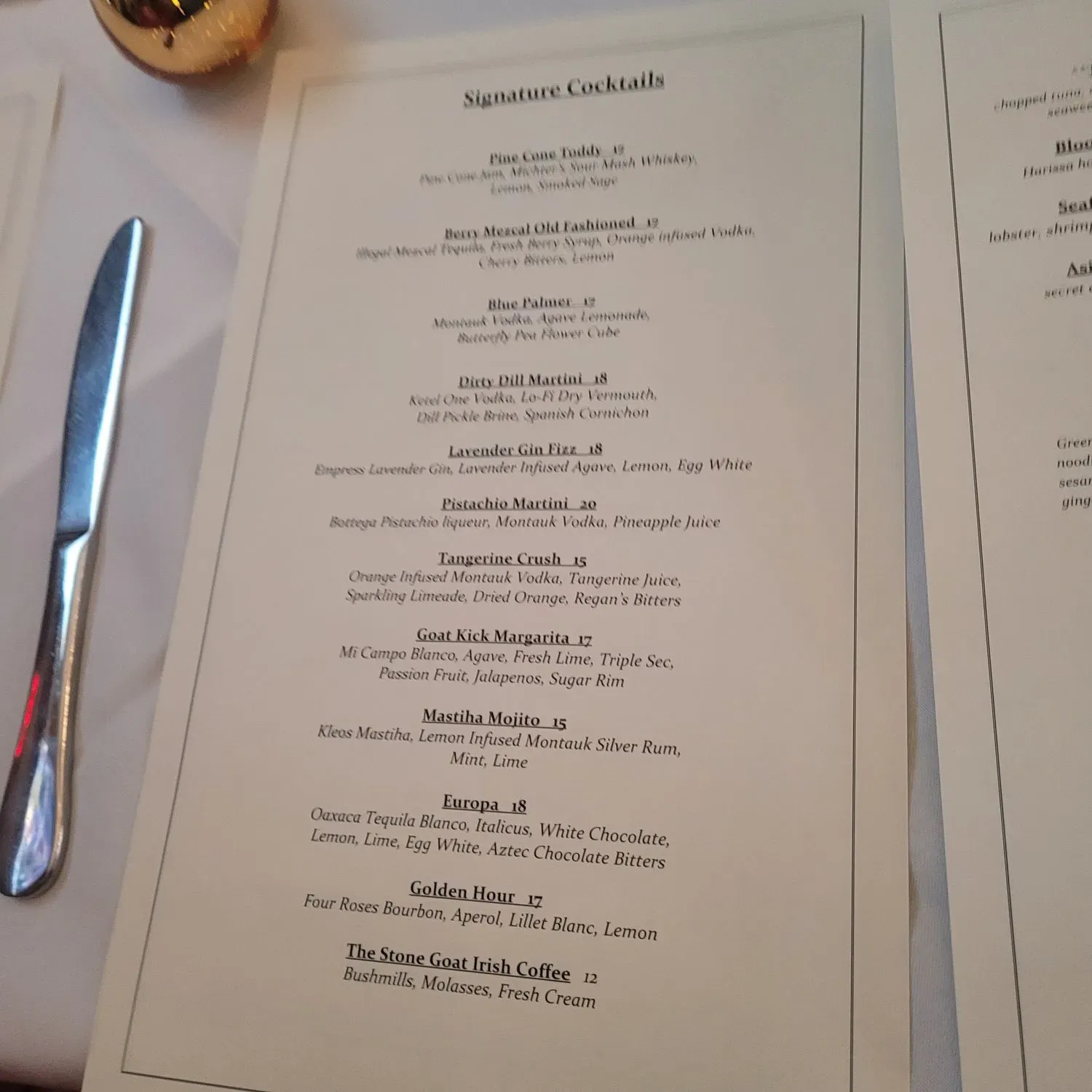 The Stone Goat Restaurant & Brewery Menu - Updated November 2025
