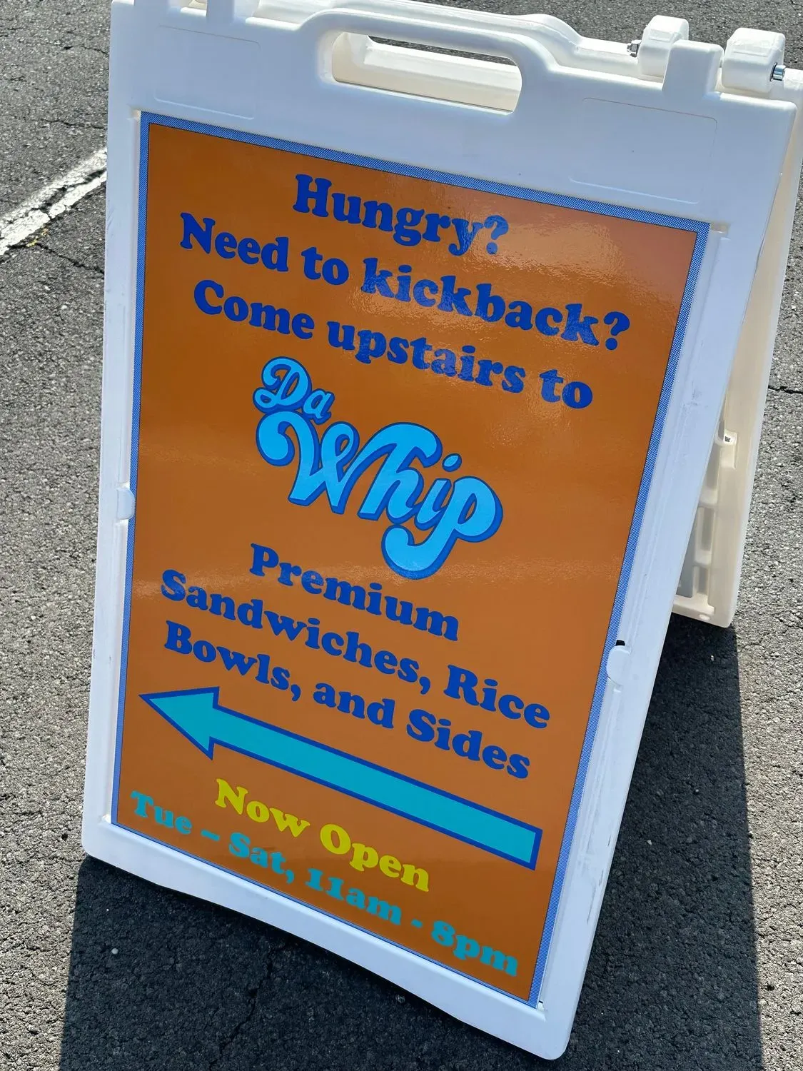 Da Whip Sandos & Bar Menu - Updated November 2025