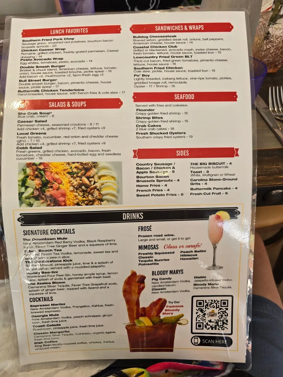 Toast! All Day Menu - Updated November 2025