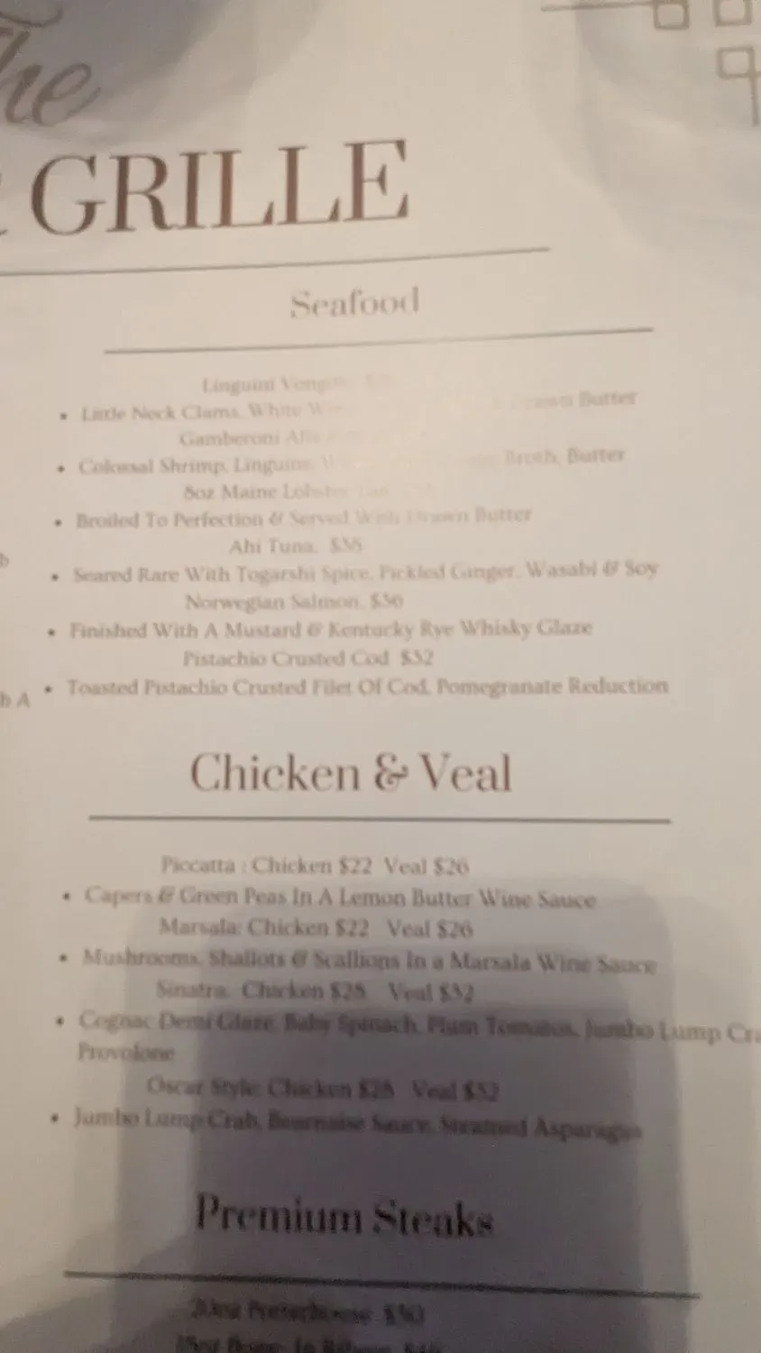 The Cellar Grille and Wine Bar Menu - Updated November 2025
