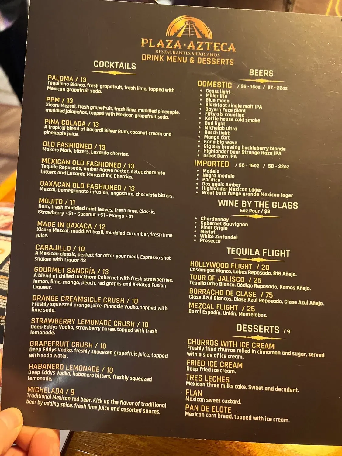 Plaza Azteca Missoula Menu - Updated November 2025
