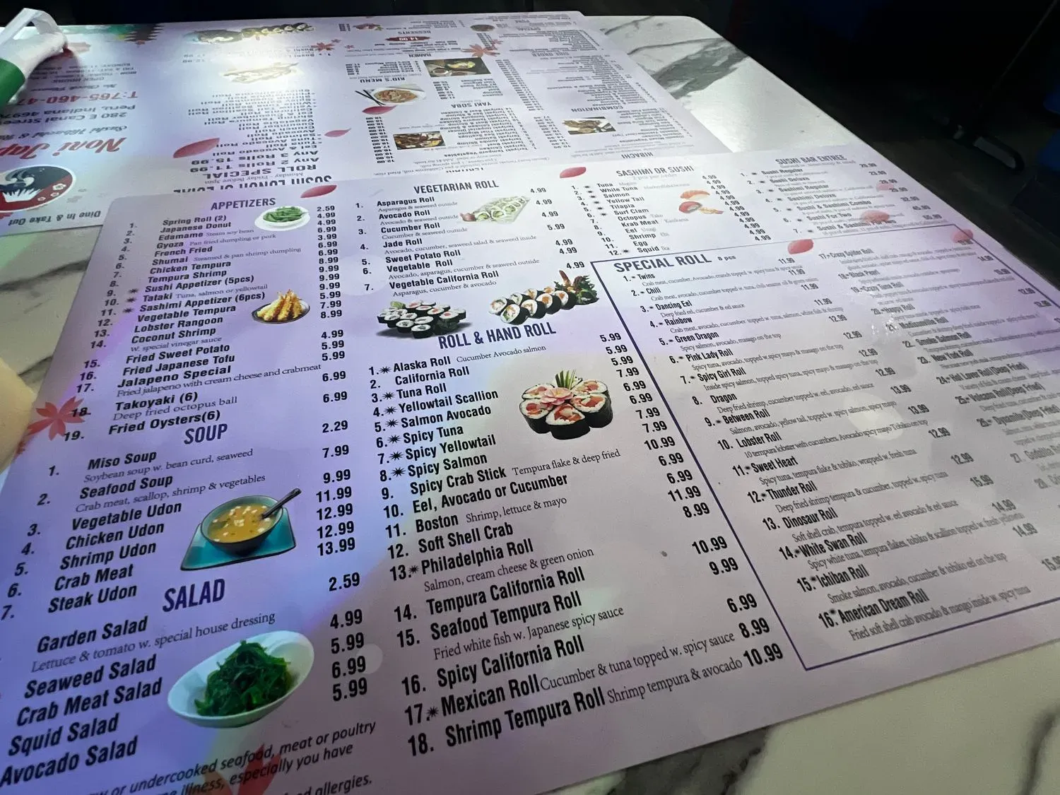 Nori Japan Menu - Updated September 2025
