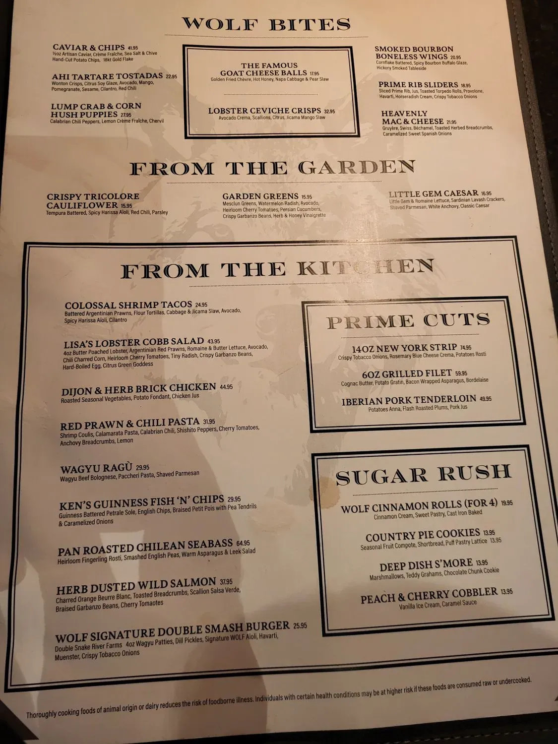 Wolf by Vanderpump at Caesars Republic Lake Tahoe Menu - Updated ...
