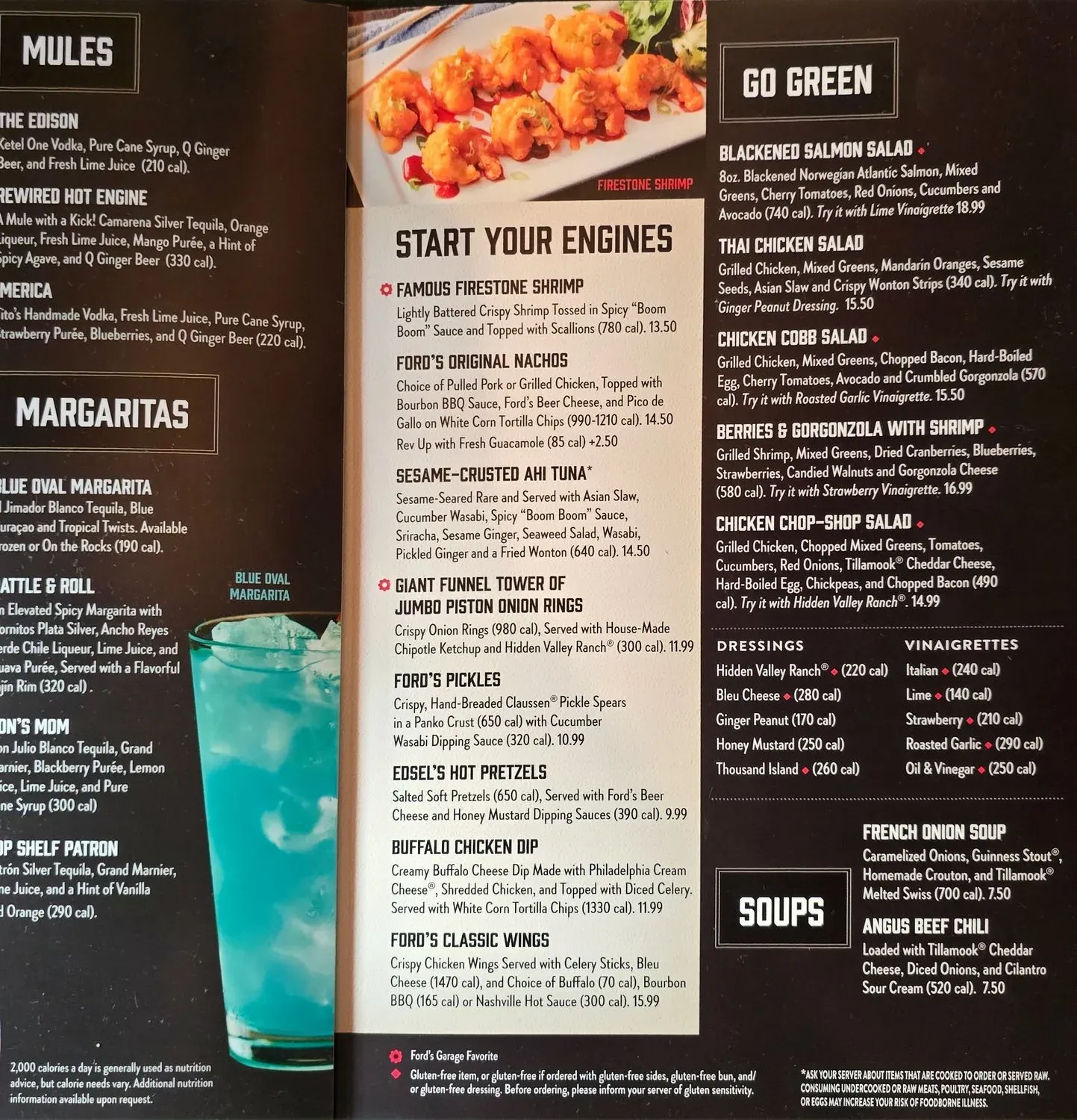Ford's Garage Liberty Menu - Updated October 2025