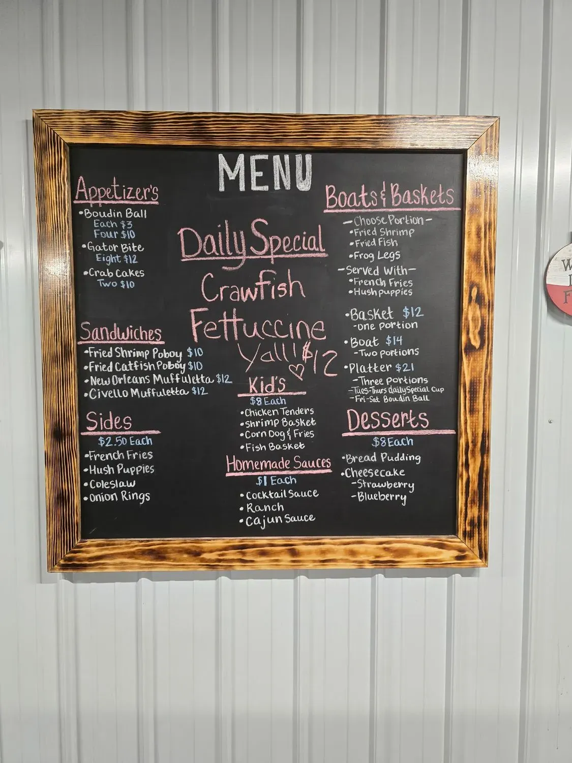 The Cajun Shack of Milan Menu - Updated October 2025