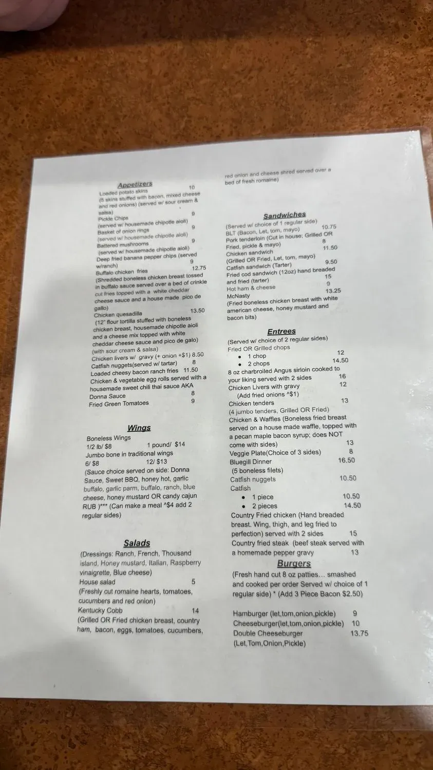 Ripley's Dinner Bell Menu - Updated October 2025