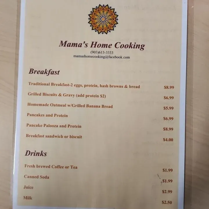 MAMA'S Home Cooking - Updated August 2025