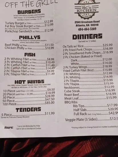 RC's Kitchen | Atlanta, GA | Checkle