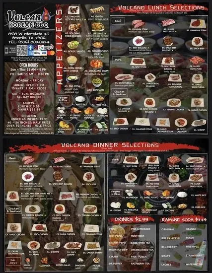 Volcano Korean BBQ & Sushi (all you can eat) | Amarillo, TX | Checkle